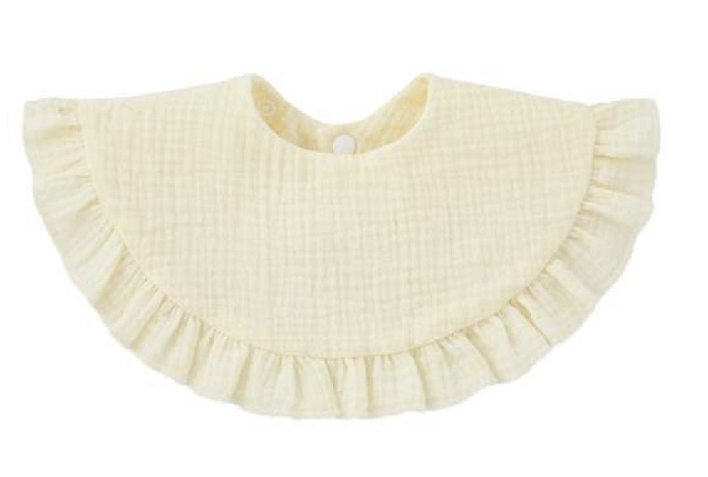 Muslin Ruffle Baby Bib – ZsaZsa & LoLLi